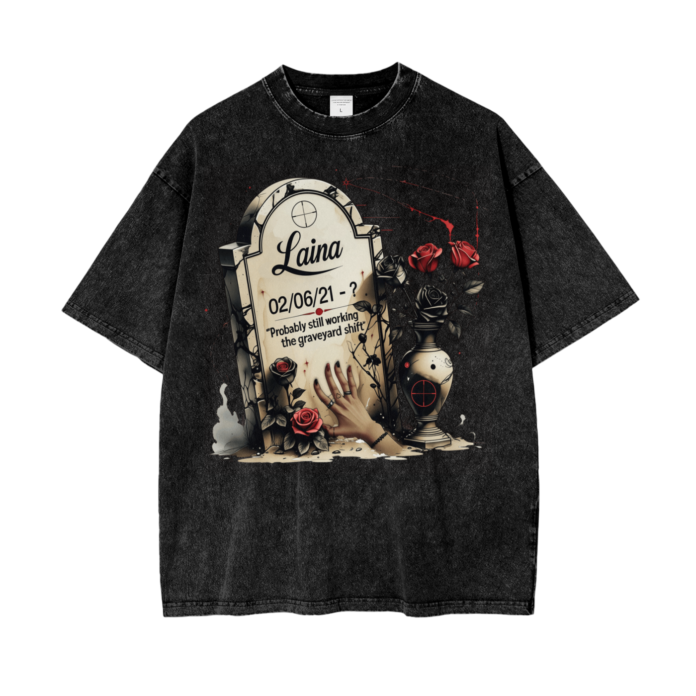 Laina Oversize Snow Washed T-Shirt – Aonaran